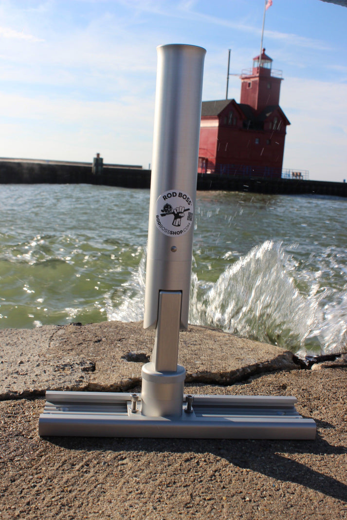 The Rod Boss™ Single Dual Axis Ratcheting Rod Holder – Rod Boss Shop